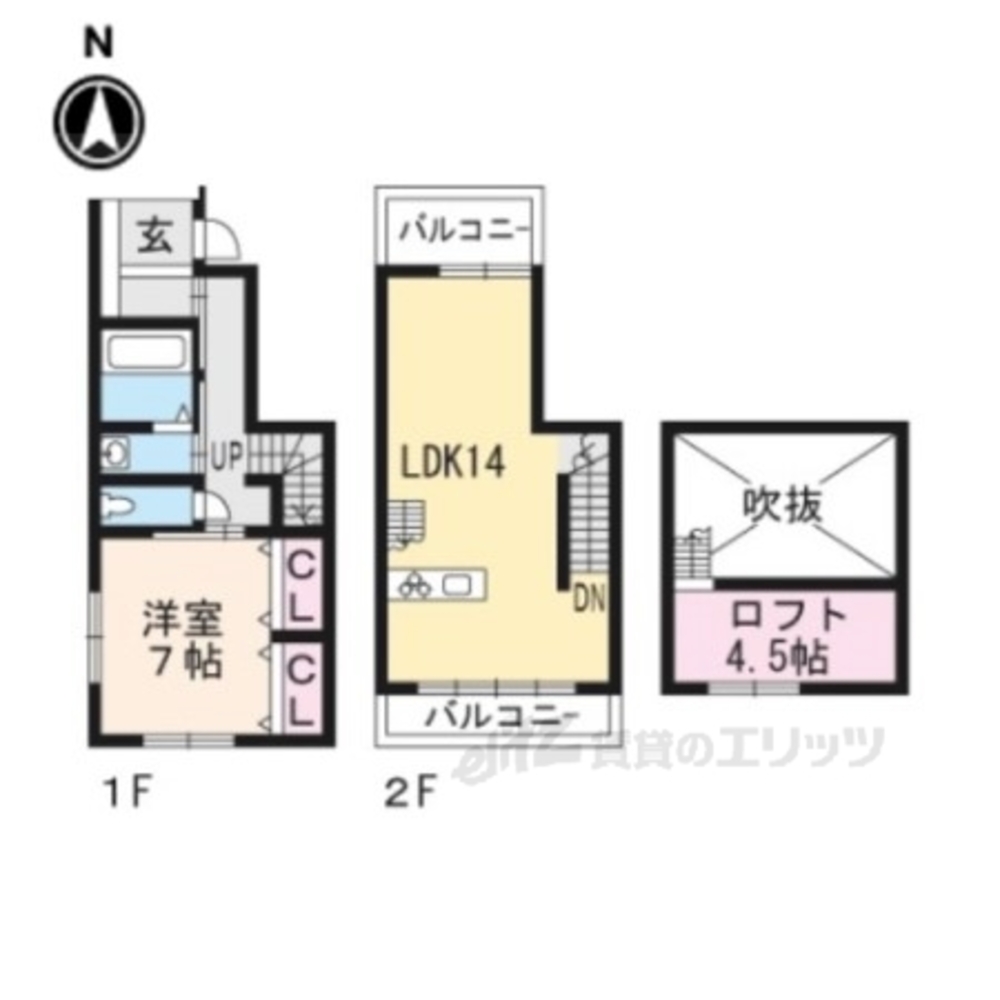 京阪石山坂本線 南滋賀駅 地上2階建て 築12年 滋賀県大津市柳川1丁目 (10万円／2LDK (洋室7 LDK14 ロフト4.5)／59.43㎡)｜賃貸物件(賃貸マンション・アパート・一戸 ...