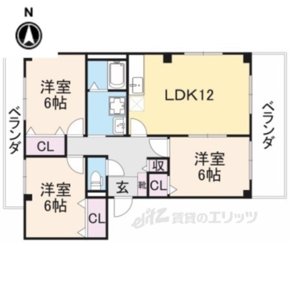 クレスト東生駒 奈良県生駒市山崎町 (8.1万円／3LDK (洋室6 洋室6 洋室6 LDK12)／70.69㎡)｜賃貸物件(賃貸マンション・アパート・一戸建て)の住宅情報・お部屋探しなら ...