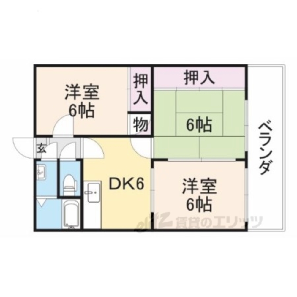 エトワールISA 京都府福知山市石原4丁目 (6万円／3DK (和室6 洋室6 洋室6 DK6)／56.85㎡)｜賃貸物件(賃貸マンション・アパート・一戸建て)の住宅情報・お部屋探しなら ...