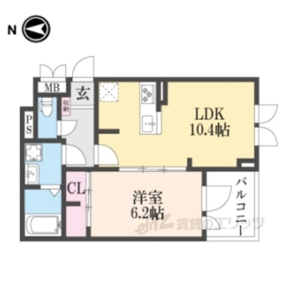 アレグリア 奈良県天理市櫟本町 (7.65万円／1LDK (洋室6.2 LDK10.4)／40.14㎡)｜賃貸物件(賃貸マンション・アパート・一戸建て)の住宅情報・お部屋探しならYahoo!不動産
