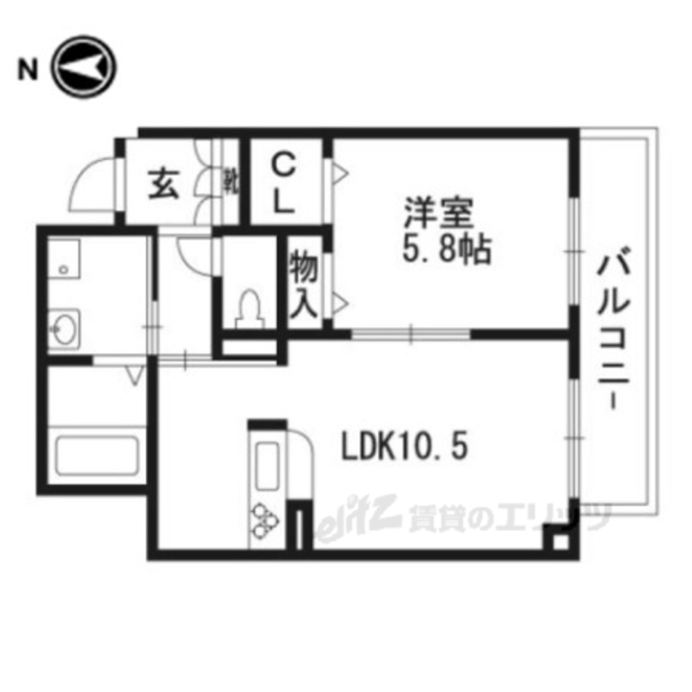 東海道本線（JR西日本） 桂川駅 地上3階建て 築10年 京都府京都市南区久世中久世町1丁目 (8.4万円／1LDK (洋室5.8 LDK10.5)／41.24㎡)｜賃貸物件(賃貸マンション ...