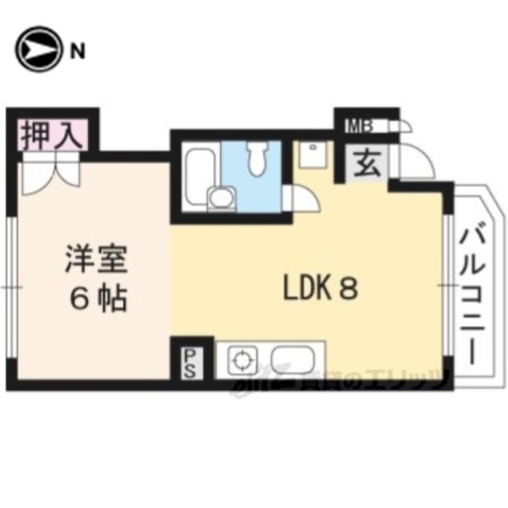 シモン北大路 京都府京都市北区小山南上総町 (4.6万円／1LDK (洋室6 LDK8)／27.88㎡)｜賃貸物件(賃貸マンション・アパート・一戸建て)の住宅情報・お部屋探しならYahoo!不動産