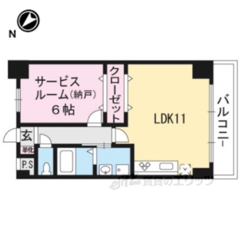 グランヒル吉祥院 京都府京都市南区吉祥院池ノ内町 (7.3万円／1LDK (LDK11 納戸6)／41.28㎡)｜賃貸物件(賃貸マンション・アパート・一戸建て)の住宅情報・お部屋探しなら ...