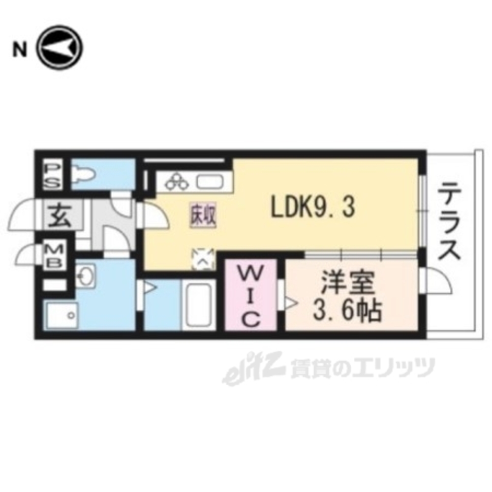 シンフォニー久津川 京都府城陽市久世北垣内 (7.2万円／1LDK (洋室3.6 LDK9.3)／33.78㎡)｜賃貸物件(賃貸マンション・アパート・一戸建て)の住宅情報・お部屋探しなら ...