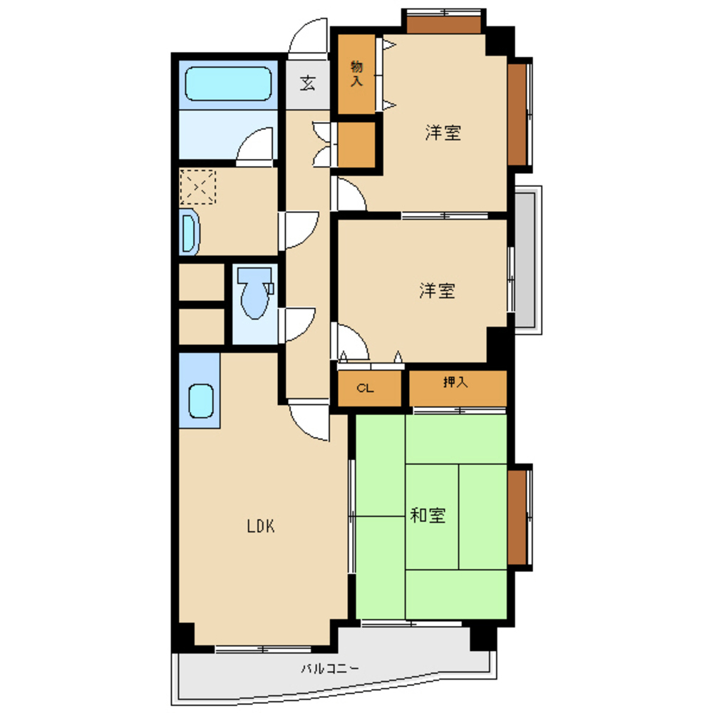 カーサ・フローレンス 神奈川県横浜市都筑区すみれが丘 (7.9万円／3LDK (和室6 洋室4.3 洋室5 LDK8)／57.08㎡)｜賃貸物件(賃貸マンション・アパート・一戸建て)の住宅情報 ...