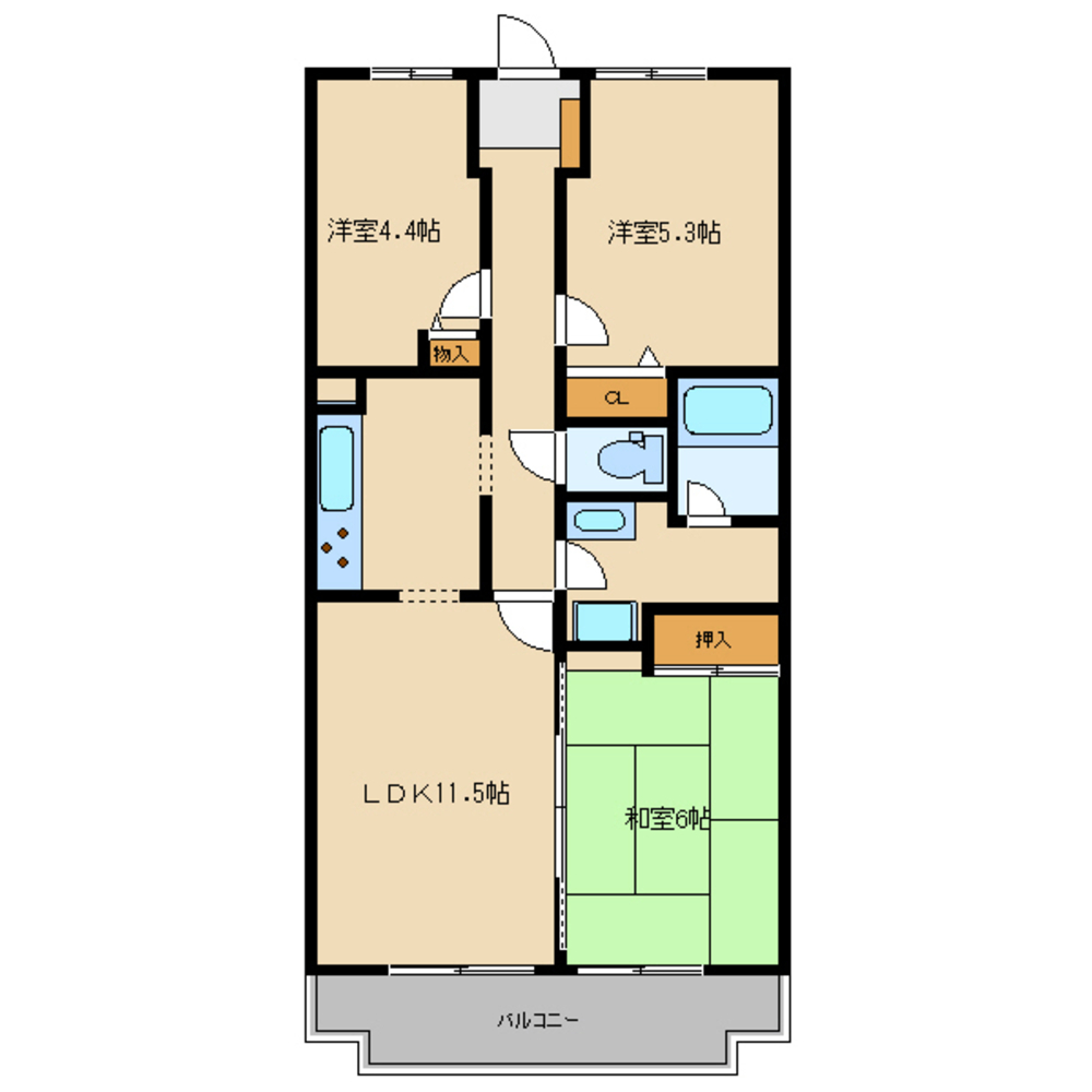 グレイス池尻 神奈川県横浜市青葉区荏田西2丁目 (11万円／3LDK (和室6 洋室4.5 洋室5.5 LDK12)／66.69㎡)｜賃貸物件(賃貸マンション・アパート・一戸建て)の住宅情報 ...