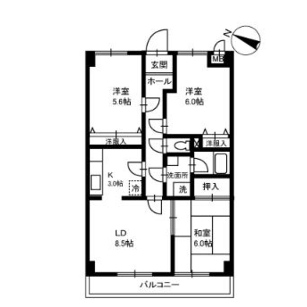 ウエストビル 神奈川県横浜市都筑区荏田南2丁目 (9万円／3LDK (和室6 洋室5.6 洋室6 LDK11.5)／66㎡)｜賃貸物件(賃貸マンション・アパート・一戸建て)の住宅情報・お ...