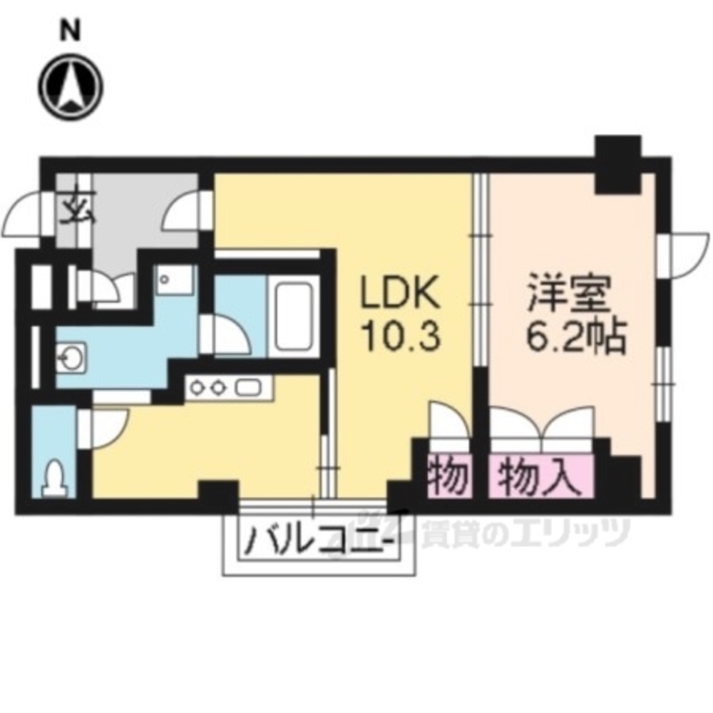 森の雫 滋賀県大津市粟津町 (6.5万円／1LDK (洋室6.2 LDK10.3)／36.36㎡)｜賃貸物件(賃貸マンション・アパート・一戸建て)の住宅情報・お部屋探しならYahoo!不動産