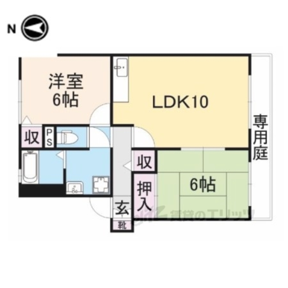 グランデージAB 奈良県磯城郡田原本町大字三笠 (5.2万円／2LDK (和室6 洋室6 LDK10)／53.48㎡)｜賃貸物件(賃貸マンション・アパート・一戸建て)の住宅情報・お部屋探しなら ...