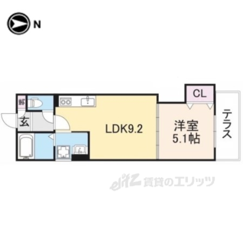 近鉄大阪線 大和高田駅 地上3階建て 築6年 奈良県大和高田市日之出東本町 (5.5万円／1LDK (洋室5.1 LDK9.2)／33.22㎡)｜賃貸物件(賃貸マンション・アパート・一戸建て ...