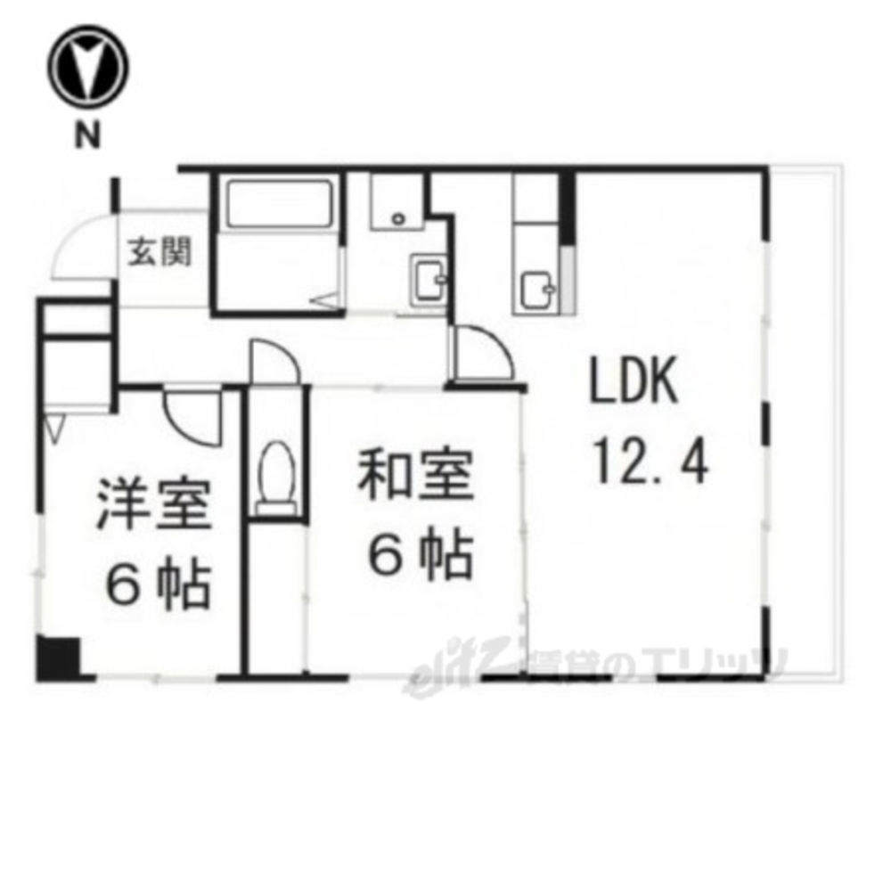 フローレンスさがの 京都府京都市右京区嵯峨苅分町 (8万円／2LDK (和室6 洋室5.7 LDK14.7)／57.86㎡)｜賃貸物件(賃貸マンション・アパート・一戸建て)の住宅情報・お ...