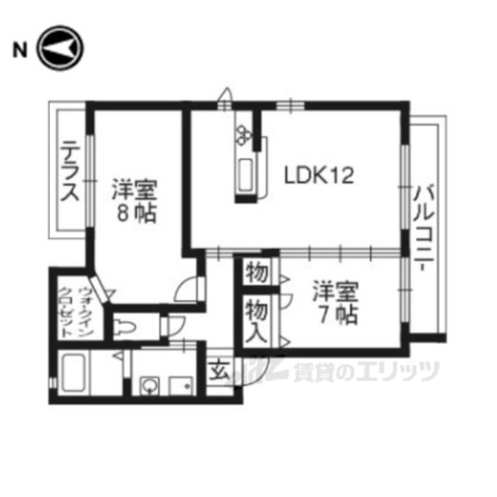 ST．VIOLA 京都府京都市左京区北白川上池田町 (10.8万円／2LDK (洋室7 洋室8 LDK12)／58.37㎡)｜賃貸物件(賃貸マンション・アパート・一戸建て)の住宅情報・お ...