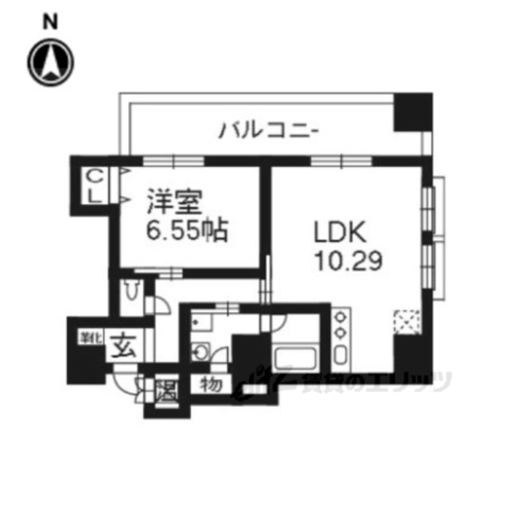 South West 京都府京都市右京区西院坤町 (8.8万円／1LDK (洋室6.5 LDK10.2)／43.93㎡)｜賃貸物件(賃貸マンション・アパート・一戸建て)の住宅情報・お部屋探し ...