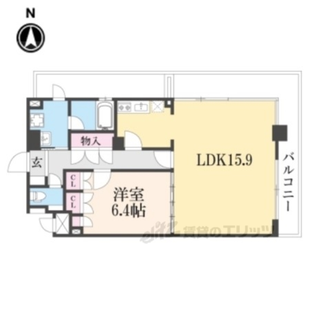 ベラジオ富小路703 京都府京都市下京区本上神明町 (13万円／1LDK (洋室6.4 LDK15.9)／55.66㎡)｜賃貸物件(賃貸マンション・アパート・一戸建て)の住宅情報・お部屋探し ...