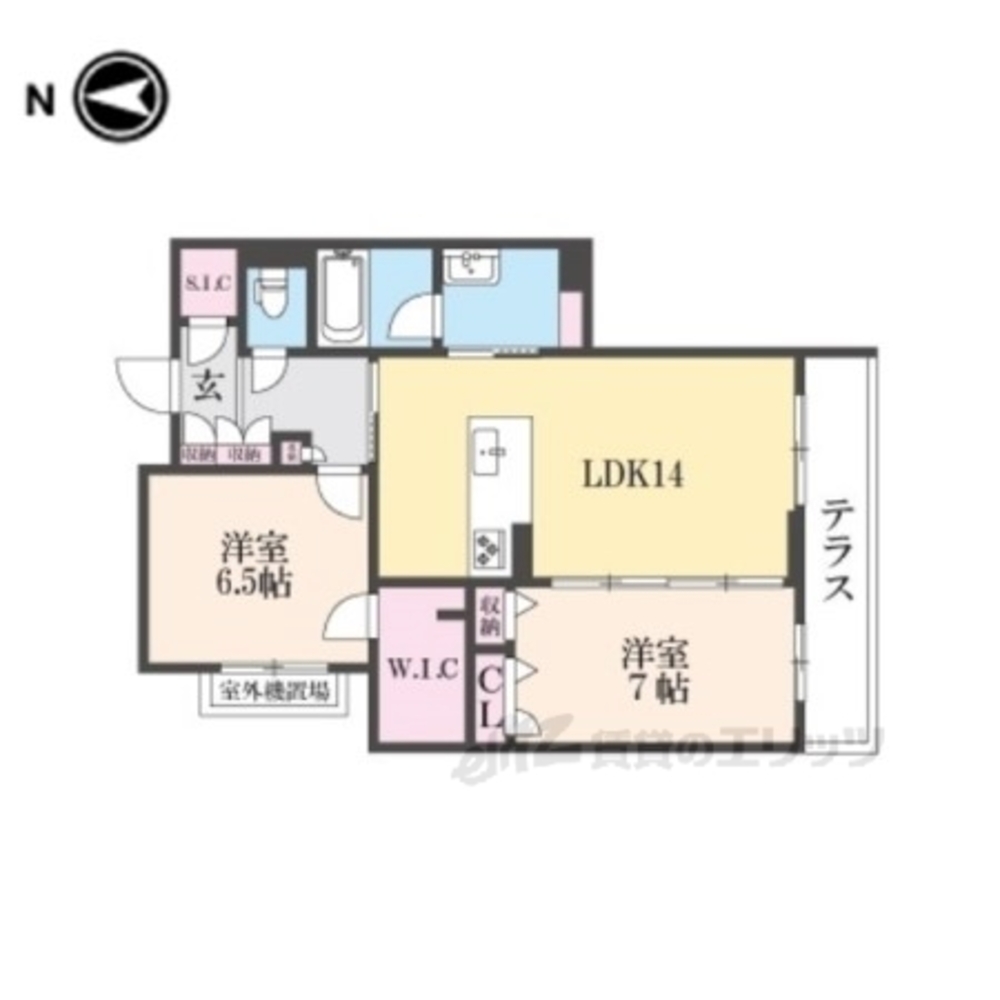 コティマ生駒駅前 奈良県生駒市元町1丁目 (12.2万円／2LDK (洋室6.5 洋室7 LDK14)／66.55㎡)｜賃貸物件(賃貸マンション・アパート・一戸建て)の住宅情報・お部屋探しなら ...