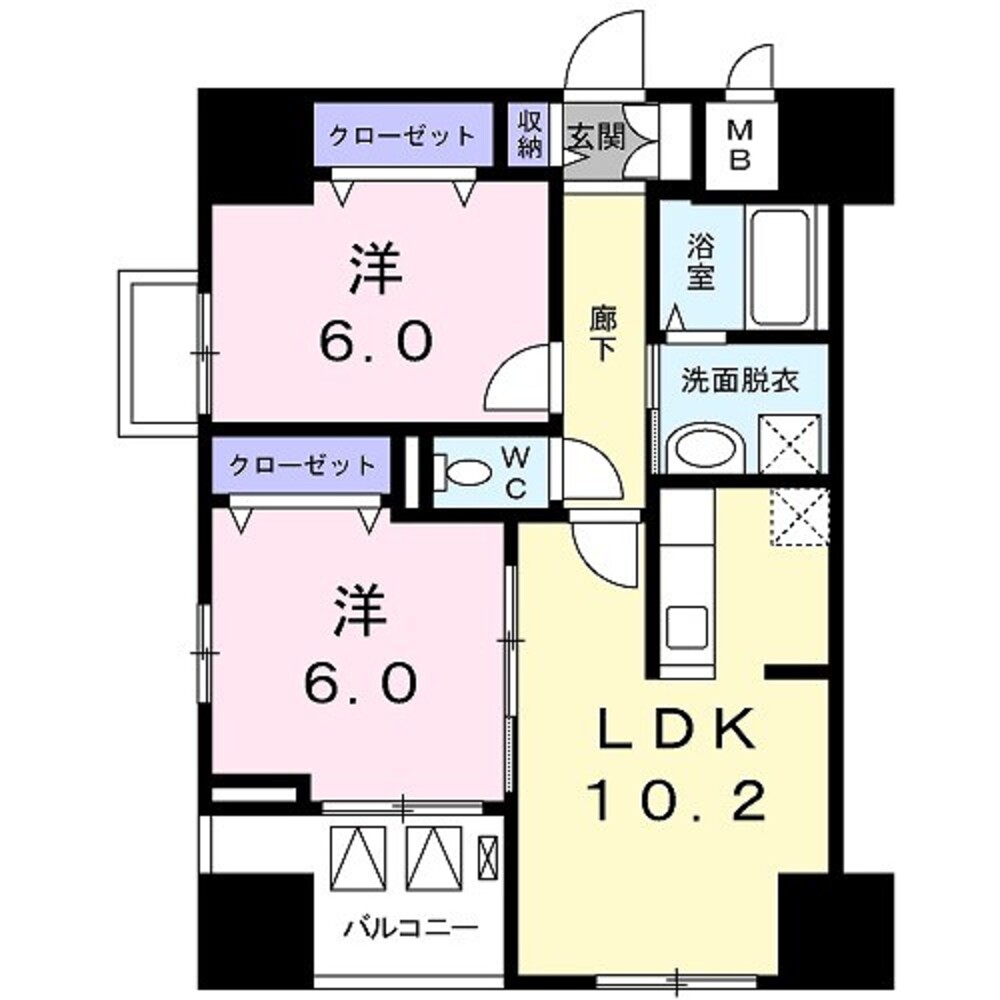 リバーサイドガーデン 東京都江東区東砂3丁目 (13.1万円／2LDK (洋室6 洋室6 LDK10.2)／53.46㎡)｜賃貸物件(賃貸マンション・アパート・一戸建て)の住宅情報・お部屋探し ...