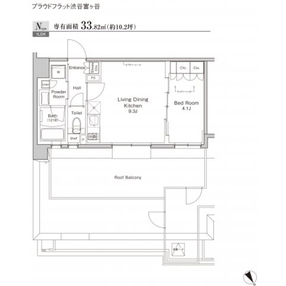 プラウドフラット渋谷富ヶ谷 東京都渋谷区富ヶ谷2丁目 (21.6万円／1LDK (洋室4.1 LDK9.3)／33.82㎡)｜賃貸物件(賃貸マンション・アパート・一戸建て)の住宅情報・お ...