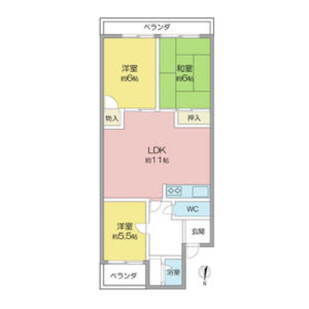 レジデンス高畑 愛知県名古屋市中川区高畑3丁目 (7万円／3LDK／59.4㎡)｜賃貸物件(賃貸マンション・アパート・一戸建て)の住宅情報・お部屋探しならYahoo!不動産