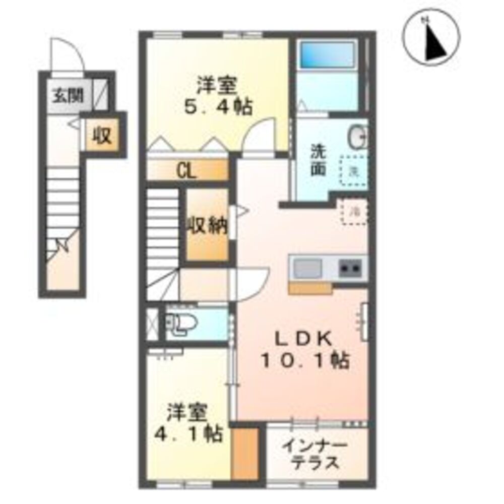 アンソレイユ 千葉県君津市北子安5丁目 (8.4万円／2LDK (洋室4.1 洋室5.4 LDK10.1)／54.83㎡)｜賃貸物件(賃貸マンション・アパート・一戸建て)の住宅情報・お部屋探し ...