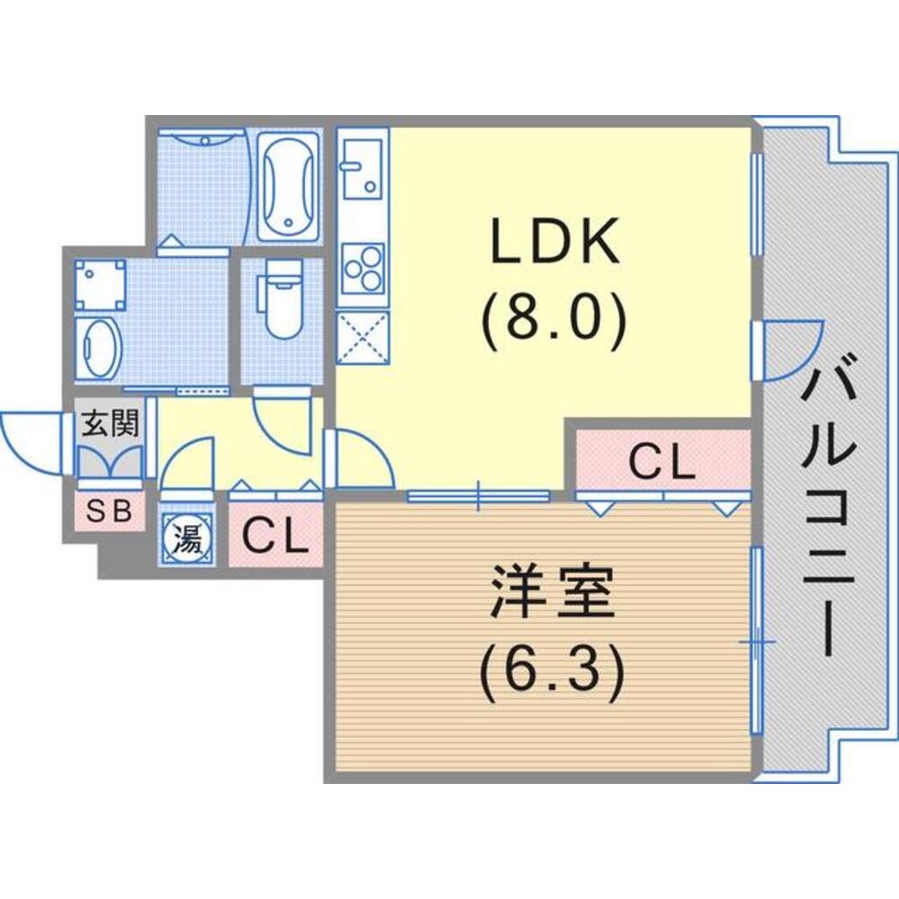 ルミエールオクティア 兵庫県神戸市中央区元町通3丁目 (9.2万円／1LDK (洋室6.3 LDK8)／37.32㎡)｜賃貸物件(賃貸マンション・アパート・一戸建て)の住宅情報・お部屋探しなら ...