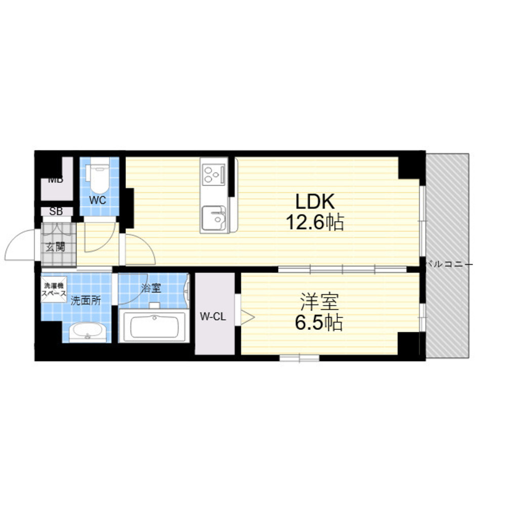 東海道本線（JR西日本） さくら夙川駅 地上4階建て 築1年未満 兵庫県西宮市平松町 (12.42万円／1LDK (洋室6.5 LDK12.6)／44.79㎡)｜賃貸物件(賃貸マンション ...