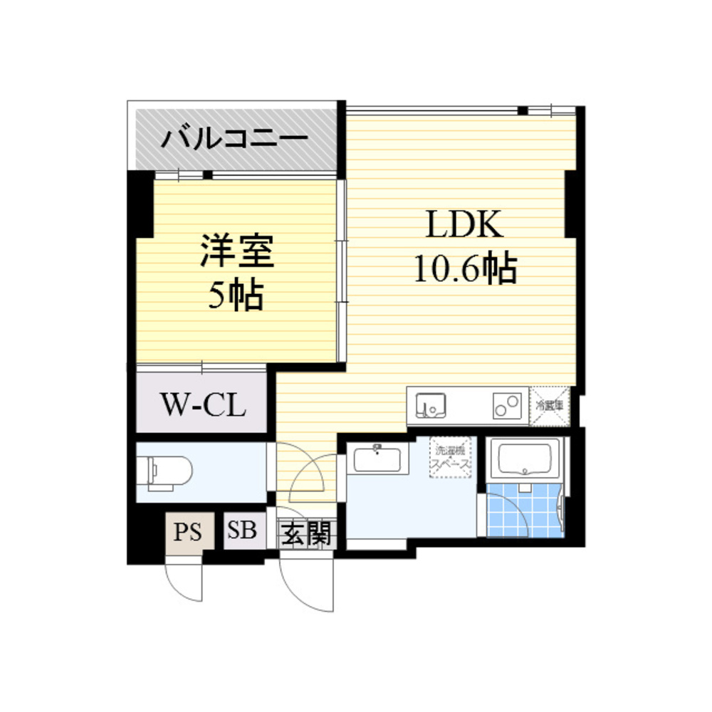 セイワ南堀江 リバーレジデンス EAST 大阪府大阪市西区南堀江1丁目 (12.5万円／1LDK (洋室5 LDK10.6)／35.74㎡)｜賃貸物件(賃貸マンション・アパート・一戸建て)の ...