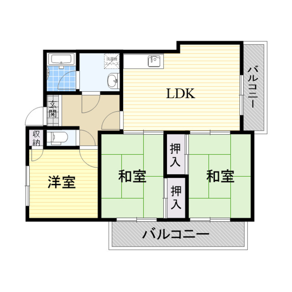 柿の木マンション 大阪府吹田市上山手町 (8万円／3LDK (和室6 和室6)／65.27㎡)｜賃貸物件(賃貸マンション・アパート・一戸建て)の住宅情報・お部屋探しならYahoo!不動産