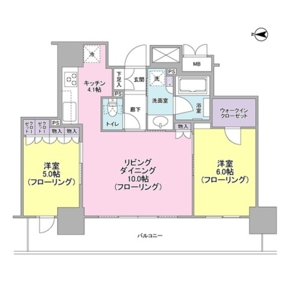 ブランズタワー・ウェリス心斎橋NORTH 大阪府大阪市中央区東心斎橋1丁目 (23万円／2LDK (洋室5 洋室6 LDK14.1)／55.24㎡)｜賃貸物件(賃貸マンション・アパート・一戸 ...