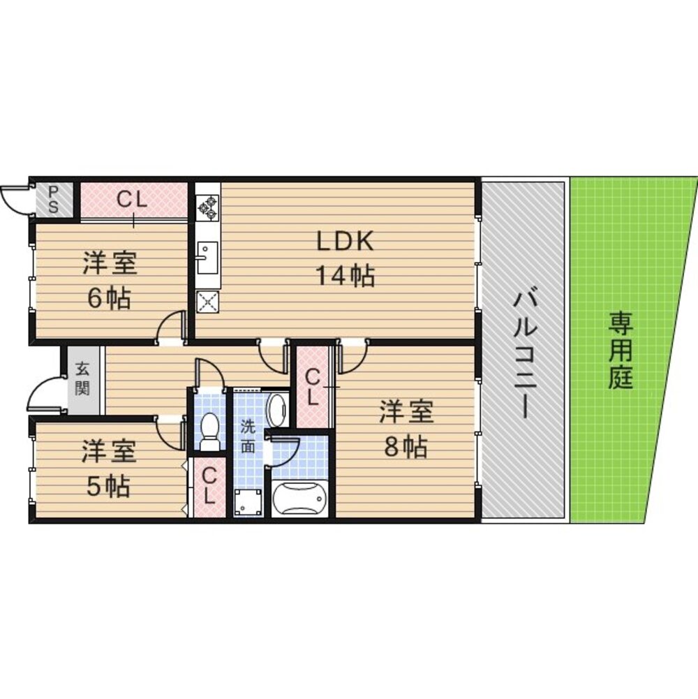 フロレセール箕面 大阪府箕面市箕面5丁目 (12.5万円／3LDK (洋室5 洋室6 洋室8 LDK14)／76.26㎡)｜賃貸物件(賃貸マンション・アパート・一戸建て)の住宅情報・お部屋探し ...