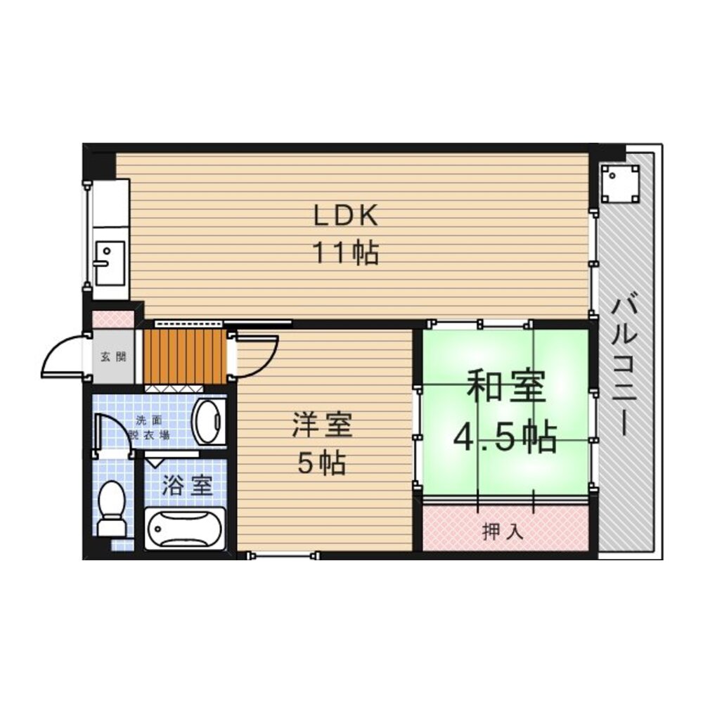ABCマンション 大阪府豊中市螢池中町3丁目 (6.6万円／2LDK (和室4.5 洋室5 LDK12)／44.15㎡)｜賃貸物件(賃貸マンション・アパート・一戸建て)の住宅情報・お部屋探し ...