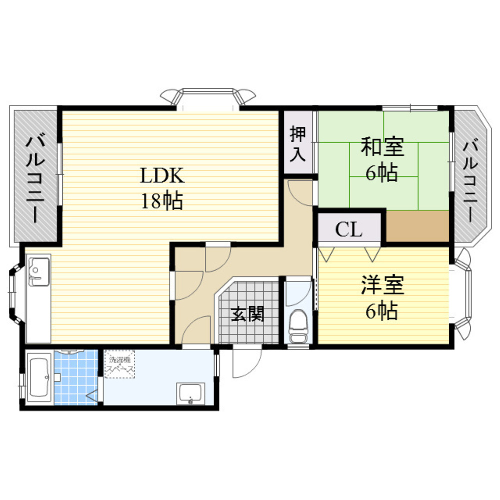 ルナハイツ 大阪府茨木市真砂3丁目 (7.5万円／2LDK (和室6 洋室6 LDK18)／71.12㎡)｜賃貸物件(賃貸マンション・アパート・一戸建て)の住宅情報・お部屋探しならYahoo!不動産