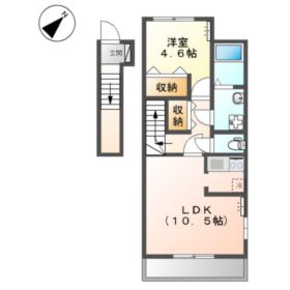リバレインウッド 愛媛県松山市和泉北3丁目 (5万円／1LDK (洋室4.6 LDK10.5)／42.84㎡)｜賃貸物件(賃貸マンション・アパート・一戸建て)の住宅情報・お部屋探しなら ...