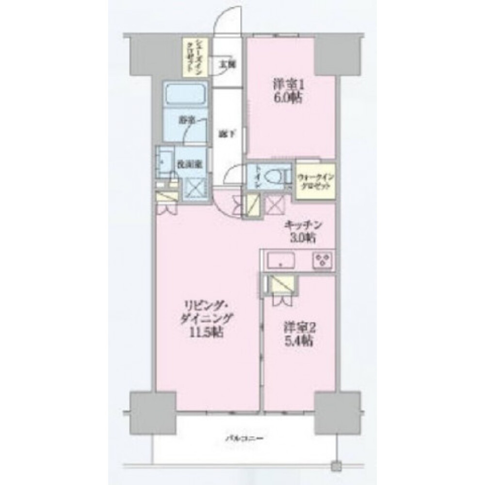 トラープランド翠命館 東京都武蔵野市境2丁目 (24万円／2LDK (洋室5.4 洋室6 LDK14.5)／58.32㎡)｜賃貸物件(賃貸マンション・アパート・一戸建て)の住宅情報・お部屋探し ...