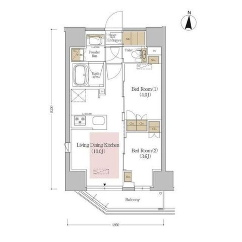 アーバネックス錦糸町NORTH 東京都墨田区太平4丁目 (22.2万円／2LDK (洋室3.6 洋室4 LDK10)／40.83㎡)｜賃貸物件(賃貸マンション・アパート・一戸建て)の住宅情報 ...