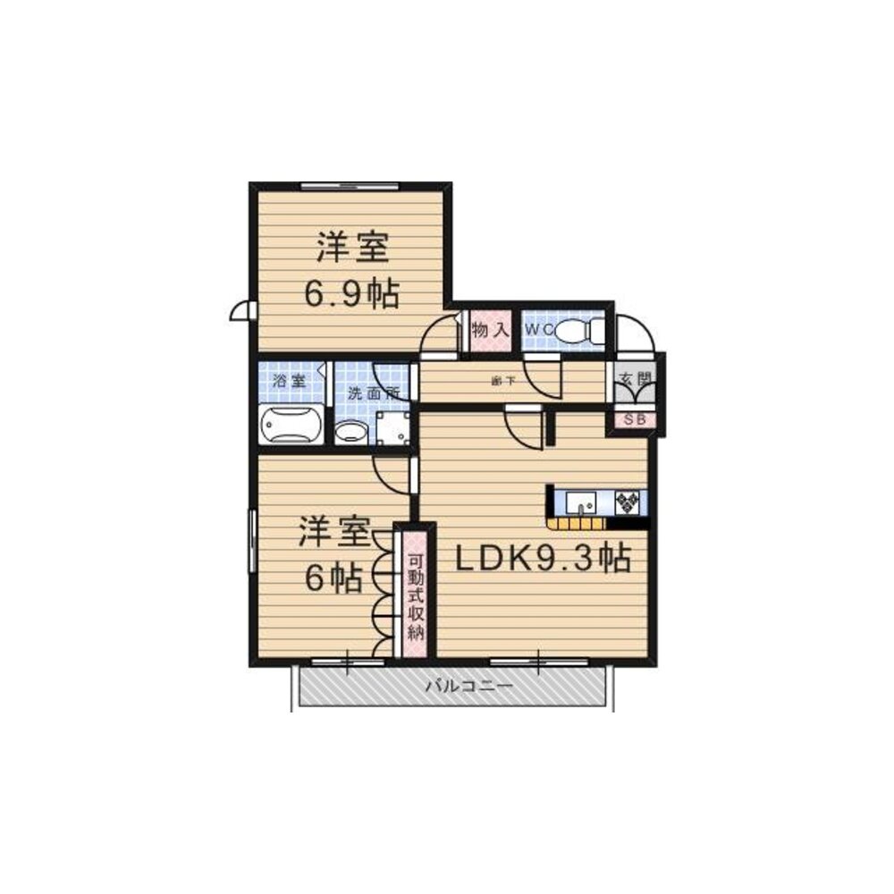 レーブ武庫之荘 兵庫県尼崎市南武庫之荘2丁目 (8.9万円／2LDK (洋室6 洋室6.9 LDK9.3)／51.44㎡)｜賃貸物件(賃貸マンション・アパート・一戸建て)の住宅情報・お部屋探し ...
