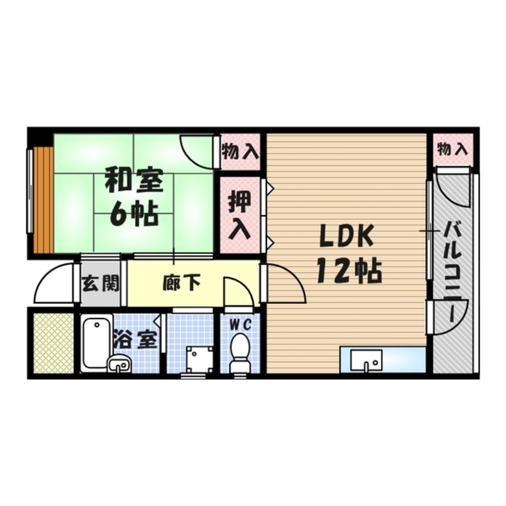 KMハイツ 兵庫県尼崎市南武庫之荘1丁目 (5.3万円／1LDK (和室6 LDK12)／40㎡)｜賃貸物件(賃貸マンション・アパート・一戸建て)の住宅情報・お部屋探しならYahoo!不動産