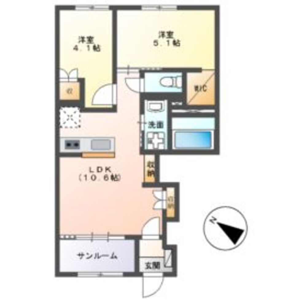 (仮称)市川市大野町4丁目新築アパート 千葉県市川市大野町4丁目 (8.23万円／2LDK (洋室4.1 洋室5.1 LDK10.9)／48.61㎡)｜賃貸物件(賃貸マンション・アパート・一戸 ...