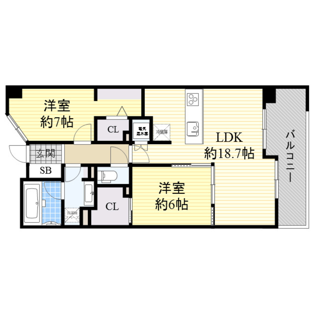 グレンパーク梅田北 大阪府大阪市北区中崎3丁目 (22万円／2LDK (洋室6 洋室7 LDK18.7)／75.52㎡)｜賃貸物件(賃貸マンション・アパート・一戸建て)の住宅情報・お部屋探し ...