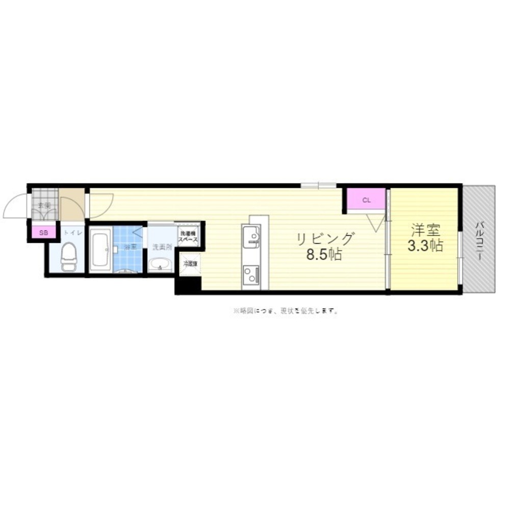 広島電鉄江波線 江波駅 地上3階建て 築2年 広島県広島市中区江波東1丁目 (5.7万円／1LDK (洋室3.3 LDK8.5)／29.25㎡)｜賃貸物件(賃貸マンション・アパート・一戸建て ...