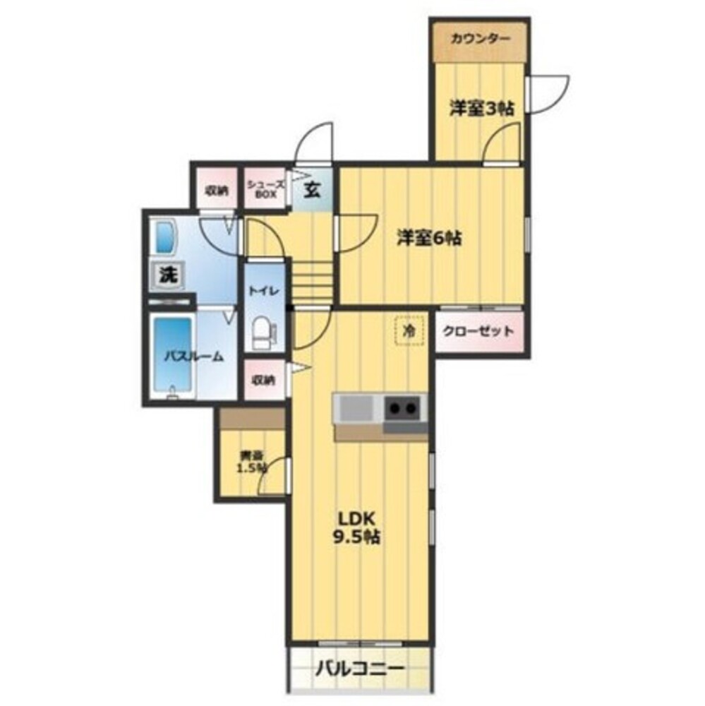 ベルリード烏山 東京都世田谷区北烏山6丁目 (15万円／1LDK (洋室3 洋室6 LDK9.5)／50.51㎡)｜賃貸物件(賃貸マンション・アパート・一戸建て)の住宅情報・お部屋探しなら ...