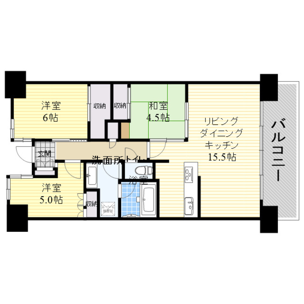 パークホームズノースゲートスクエア 大阪府大阪市北区中津3丁目 (17万円／3LDK (和室4.5 洋室5 洋室6 LDK15.5)／71.83㎡)｜賃貸物件(賃貸マンション・アパート・一戸 ...