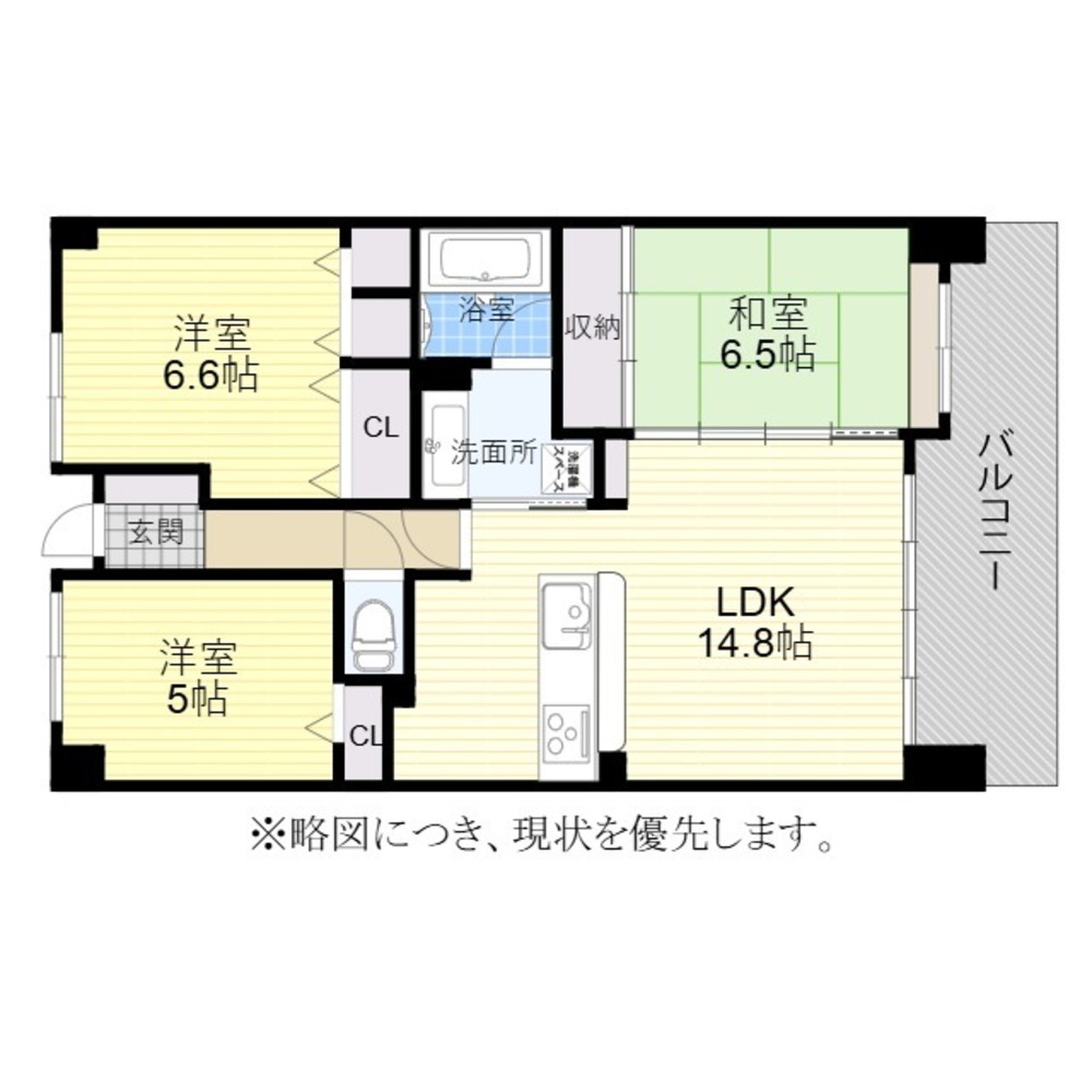 サーパス堀田 愛知県名古屋市瑞穂区明前町 (12.5万円／3LDK (和室6.5 洋室5 洋室6.6 LDK14.8)／70.14㎡)｜賃貸物件(賃貸マンション・アパート・一戸建て)の住宅情報 ...