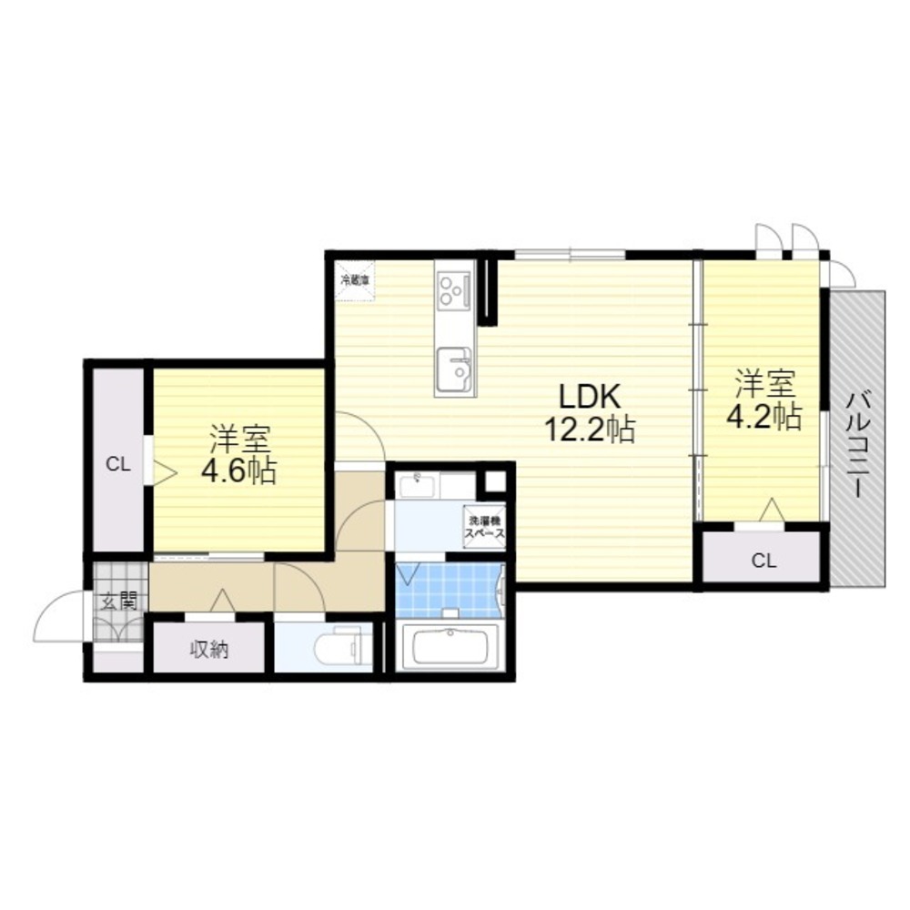 阪和線 鳳駅 地上3階建て 築3年 大阪府堺市西区鳳中町4丁 (11.5万円／2LDK／54.05㎡)｜賃貸物件(賃貸マンション・アパート・一戸建て)の住宅情報・お部屋探しならYahoo!不動産
