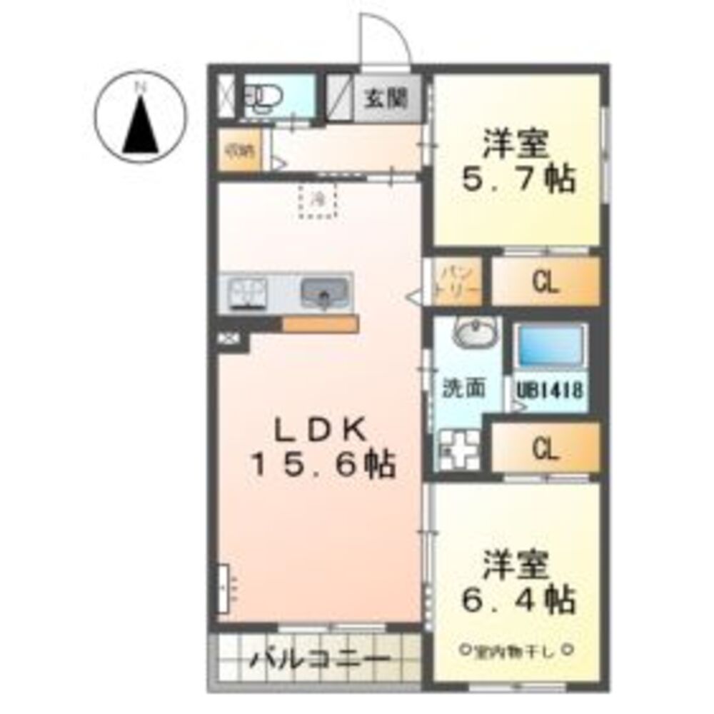瑞穂区石田町新築M 愛知県名古屋市瑞穂区石田町2丁目 (11.8万円／2LDK (洋室5.7 洋室6.4 LDK15.6)／63.96㎡)｜賃貸物件(賃貸マンション・アパート・一戸建て)の住宅 ...