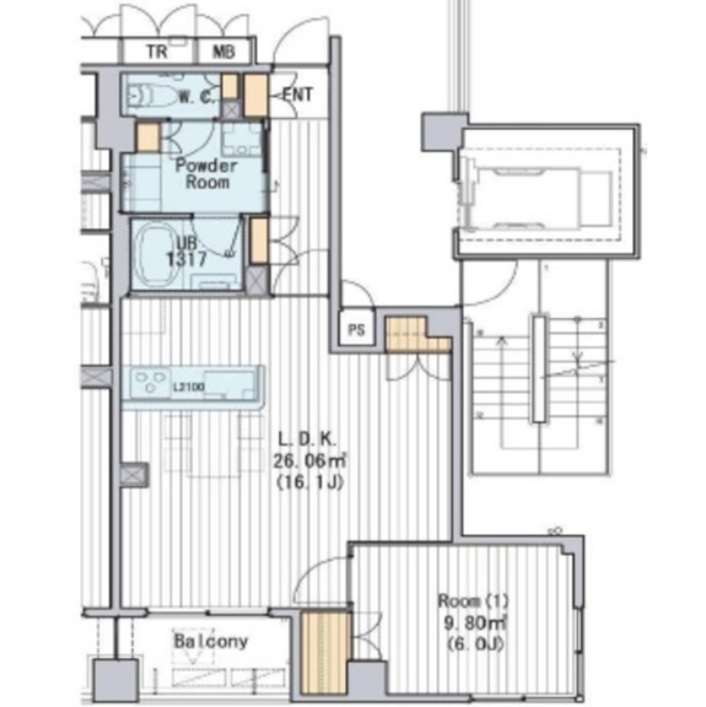 LUXE夙川 兵庫県西宮市神楽町 (13.9万円／1LDK (洋室6 LDK16.1)／52.47㎡)｜賃貸物件(賃貸マンション・アパート・一戸建て)の住宅情報・お部屋探しならYahoo!不動産