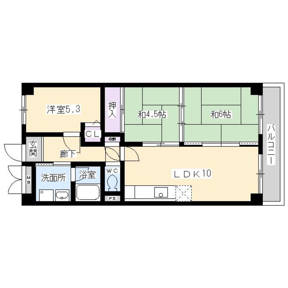 二条麩屋町ビューハイツ 京都府京都市中京区尾張町 (15万円／3LDK (和室4.5 和室6 洋室5.3 LDK10)／61.6㎡)｜賃貸物件(賃貸マンション・アパート・一戸建て)の住宅情報 ...