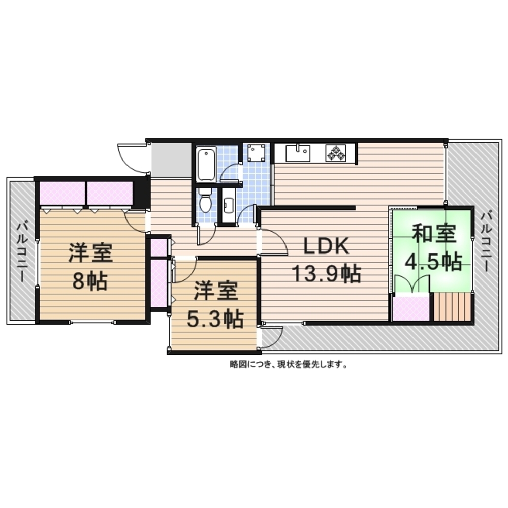 三旺マンション第二社台 愛知県名古屋市名東区社台3丁目 (9.3万円／3LDK (和室4.5 洋室6 洋室7 LDK16)／84.54㎡)｜賃貸物件(賃貸マンション・アパート・一戸建て)の住宅 ...
