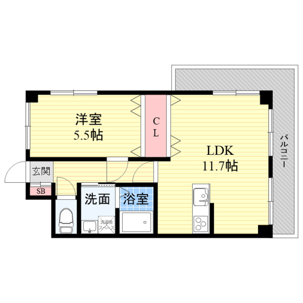 ダンディライオン宝塚 兵庫県宝塚市山本中2丁目 (7.3万円／1LDK (洋室5.5 LDK11.7)／42.42㎡)｜賃貸物件(賃貸マンション・アパート・一戸建て)の住宅情報・お部屋探しなら ...