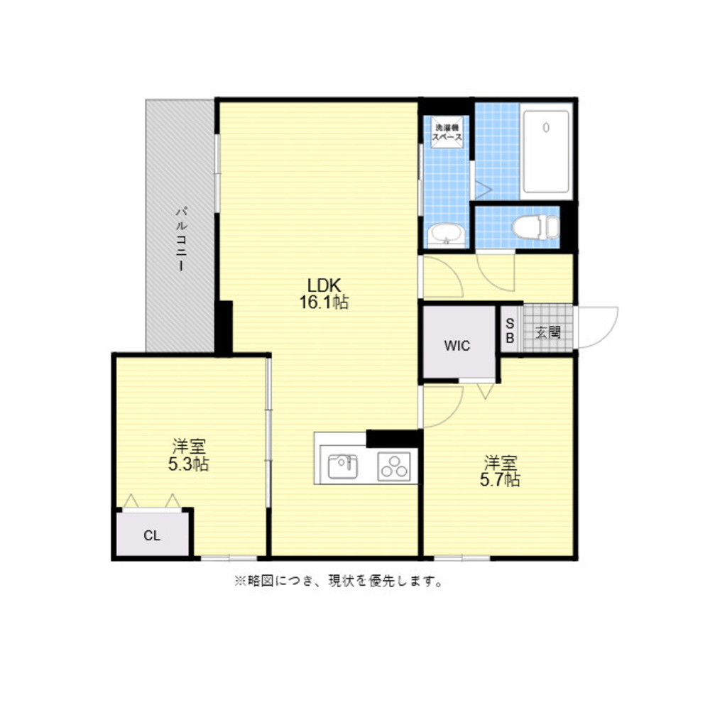 D-ROOM石丸2 福岡県福岡市西区石丸2丁目 (11.7万円／2LDK (洋室5.3 洋室5.7 LDK16.1)／59.51㎡)｜賃貸物件(賃貸マンション・アパート・一戸建て)の住宅情報 ...