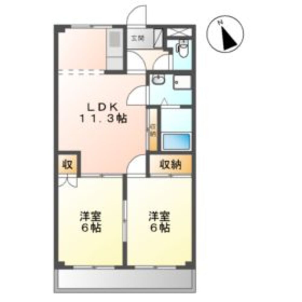 メゾンエトワールIII 愛知県刈谷市野田町北菰神 (5.7万円／2LDK (洋室6 洋室6 LDK11.3)／51.3㎡)｜賃貸物件(賃貸マンション・アパート・一戸建て)の住宅情報・お部屋探し ...